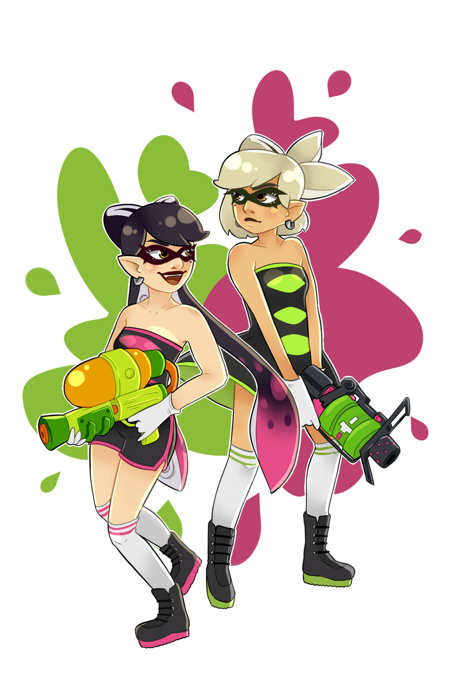 Squid Sisters By Freyv On Deviantart