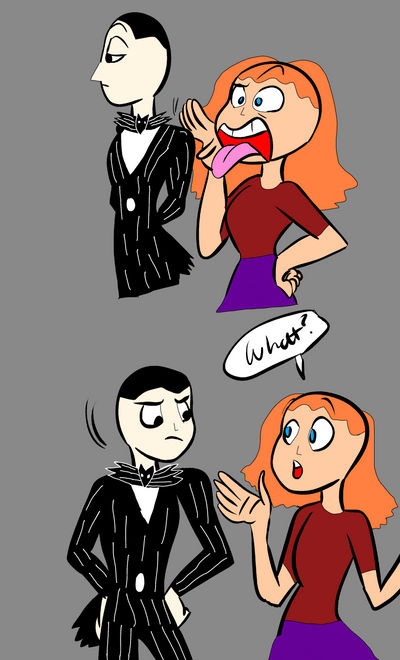 Lucy Teasing Jack Skellington By Ppg2009 On Deviantart