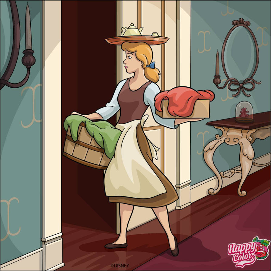 Cinderella Doing Her Chores By Ppg2009 On Deviantart