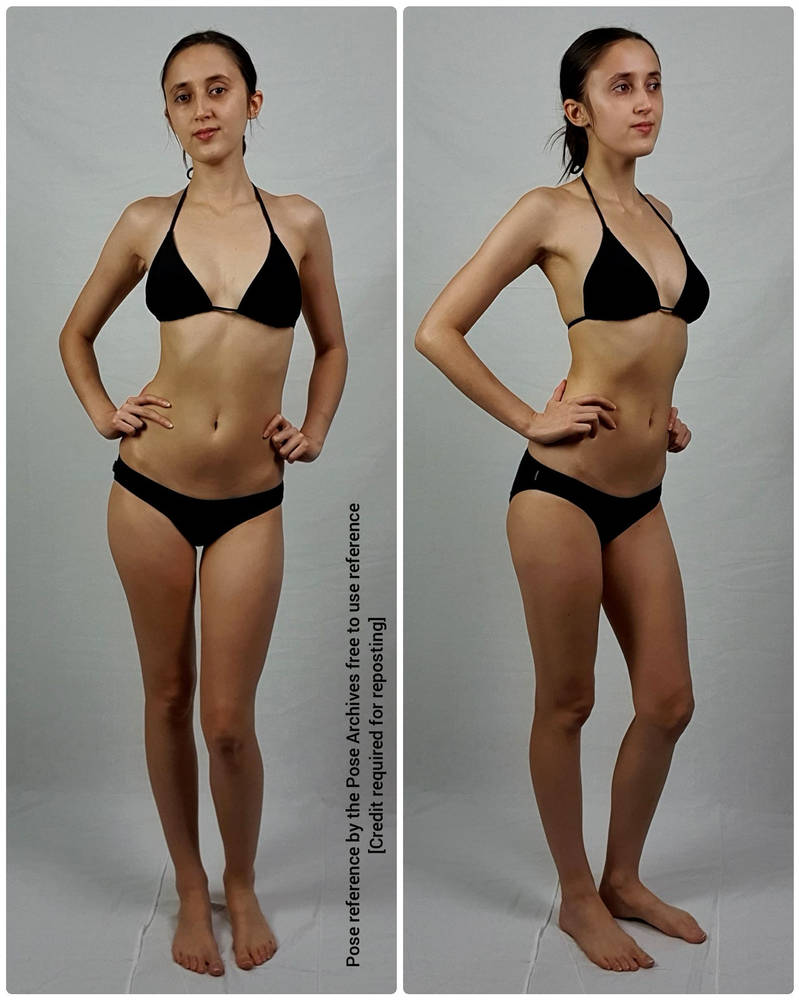 Female Hands On Hips Standing Pose By Theposearchives On Deviantart