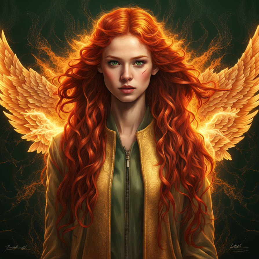 Phoenix Girl By Ai Art Phoenix On Deviantart