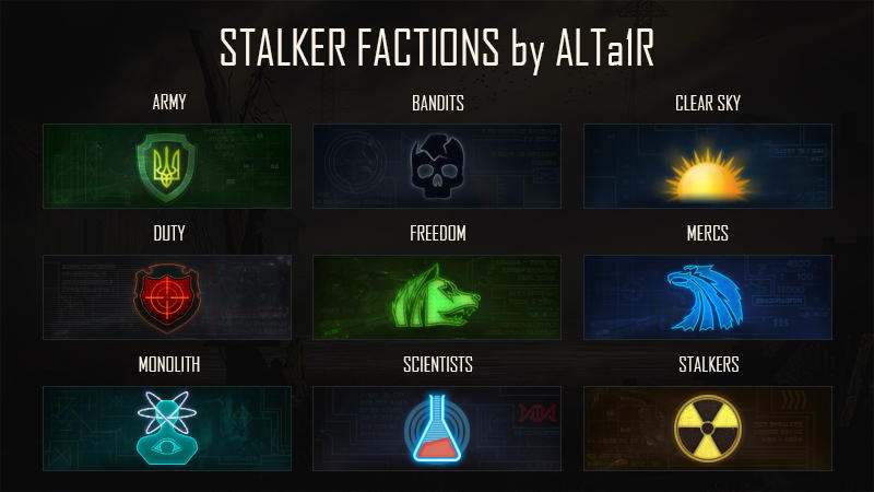 Stalker faction icons by R1EMaNN on DeviantArt Stalker faction icons by R1EMaNN on DeviantArt