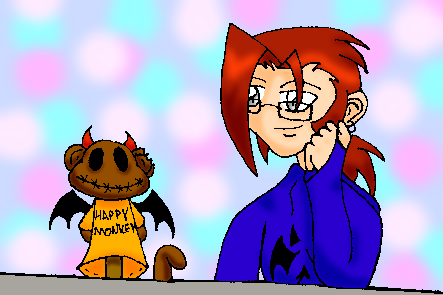 Adrian and Happy Monkey by ViciousVeggie on DeviantArt