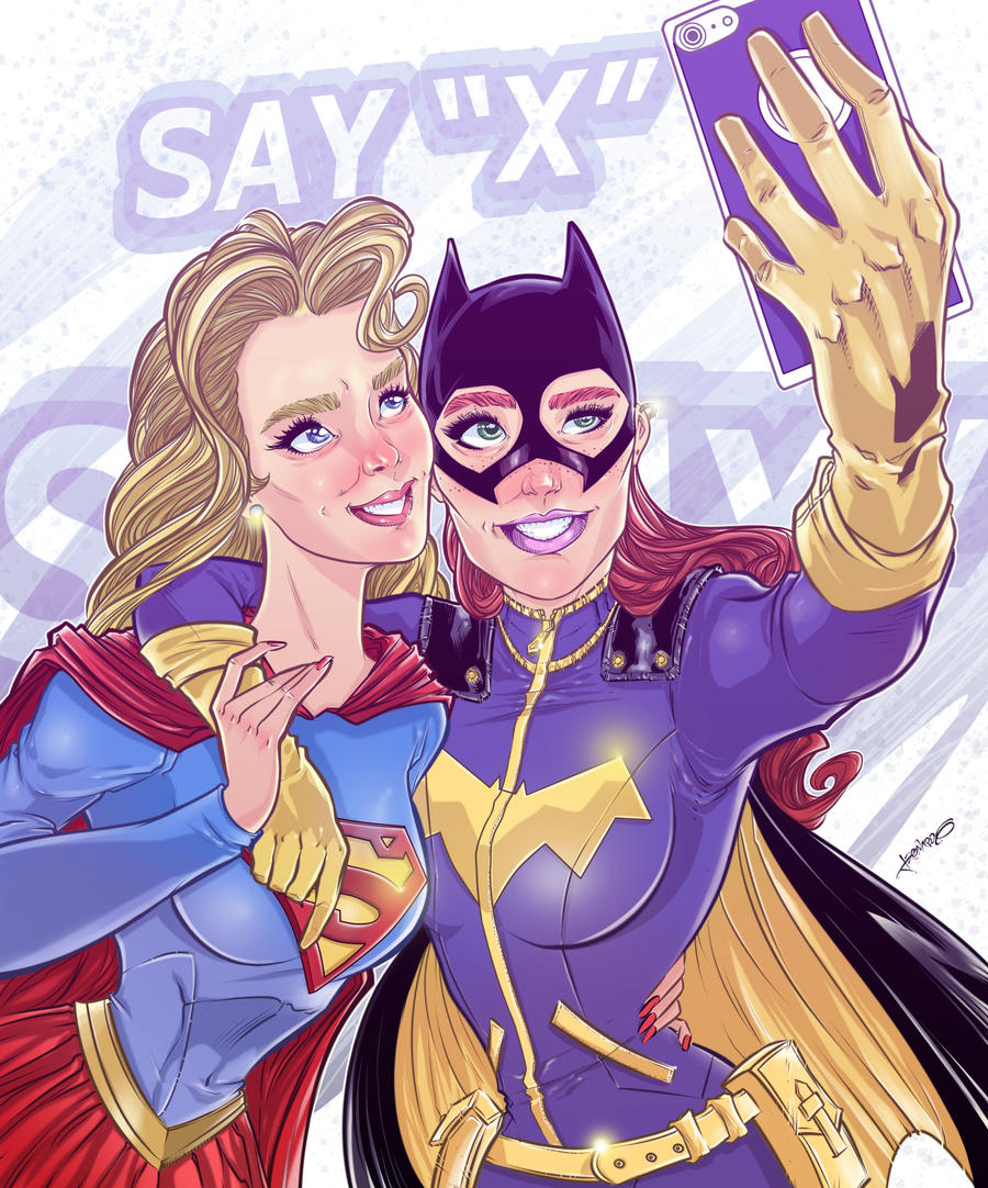 Batgirl And Supergirl Color By Leoilustra On Deviantart