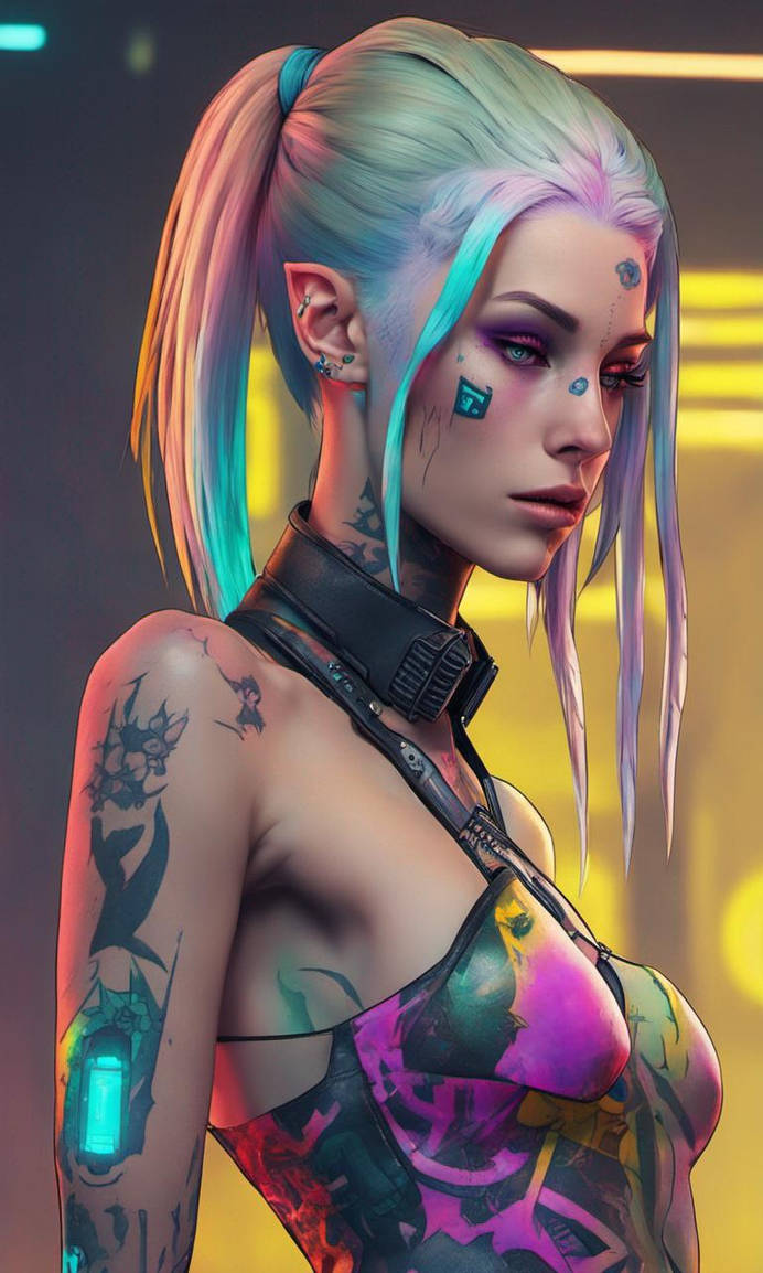 Cyberpunk elven girl by Aywinn on DeviantArt Cyberpunk elven girl by Aywinn on DeviantArt