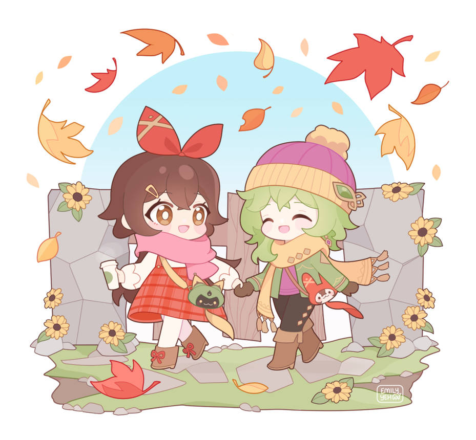 Genshin Impact Amber And Collei By Emilyyeh On Deviantart