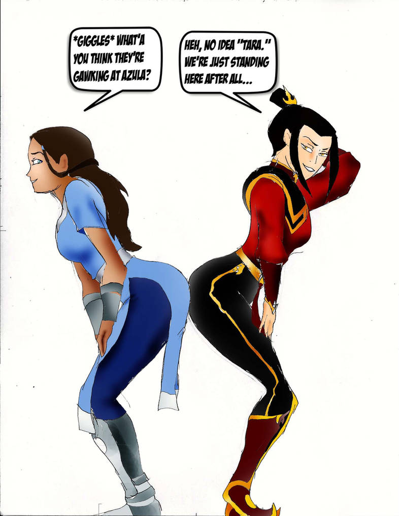 Katara And Azula Butt Bump By Undertaker5656 On Deviantart
