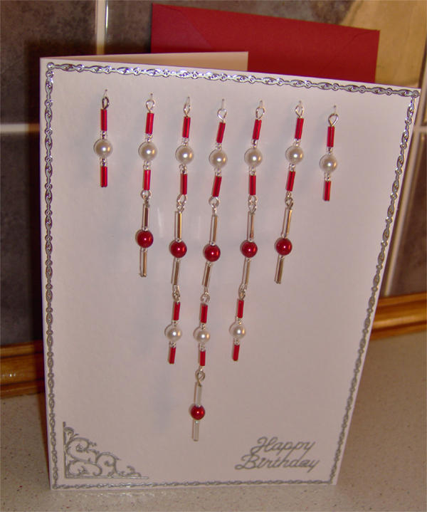 Bead Birthday card by Scarletxpearls on DeviantArt
