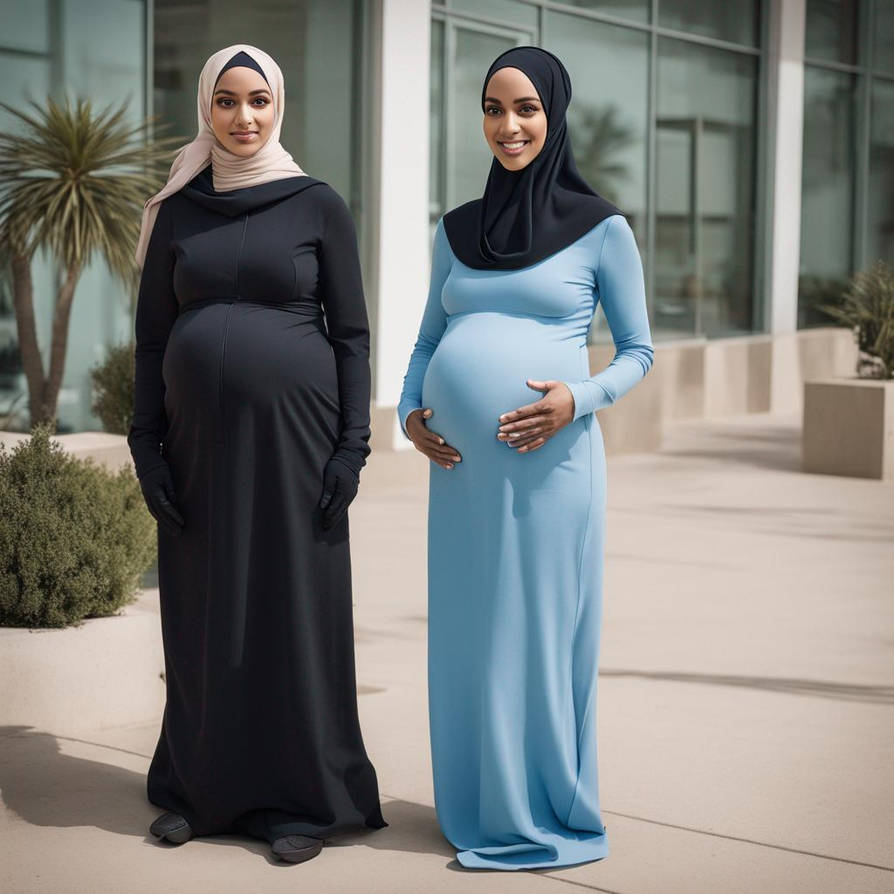 Tall Black Fat Pregnant Hijabi Wearing A Tight Lig By Ttroy42 On Deviantart