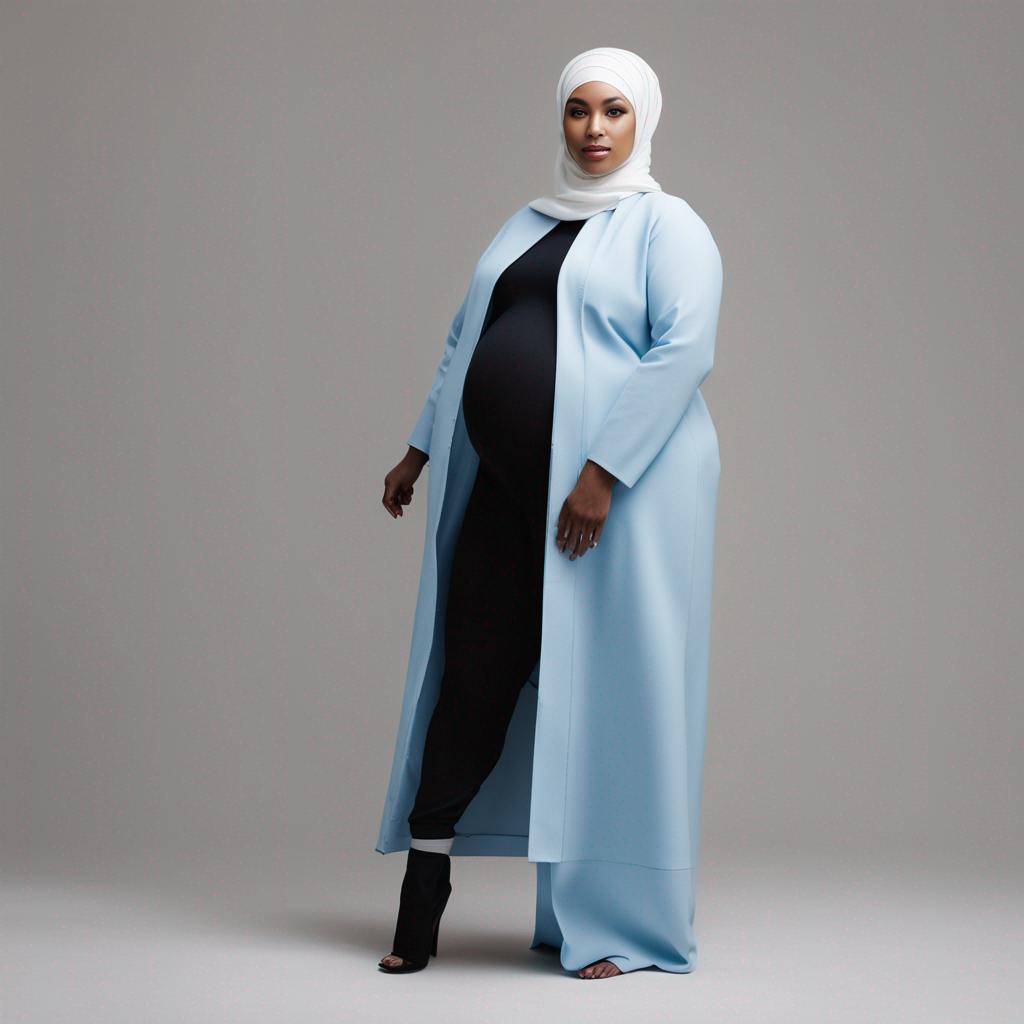 Tall Black Fat Pregnant Hijabi Wearing A Tight Lig By Ttroy42 On Deviantart
