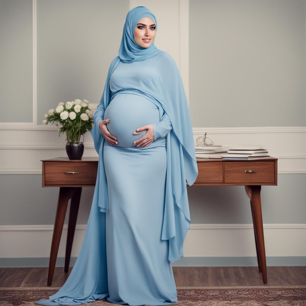 Tall Pregnant Fat Pretty Hijabi Secretary Wearing By Ttroy42 On Deviantart