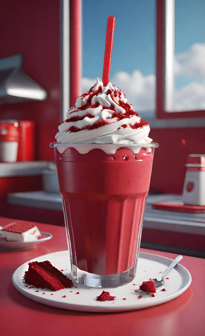 Red Velvet Milkshake By Nezukorempadeviart07 On Deviantart