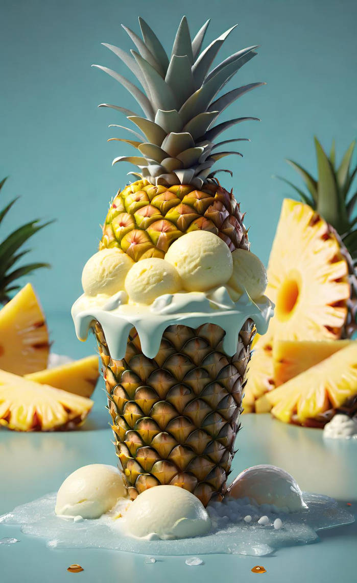 Pineapple Ice Cream By Nezukorempadeviart07 On Deviantart