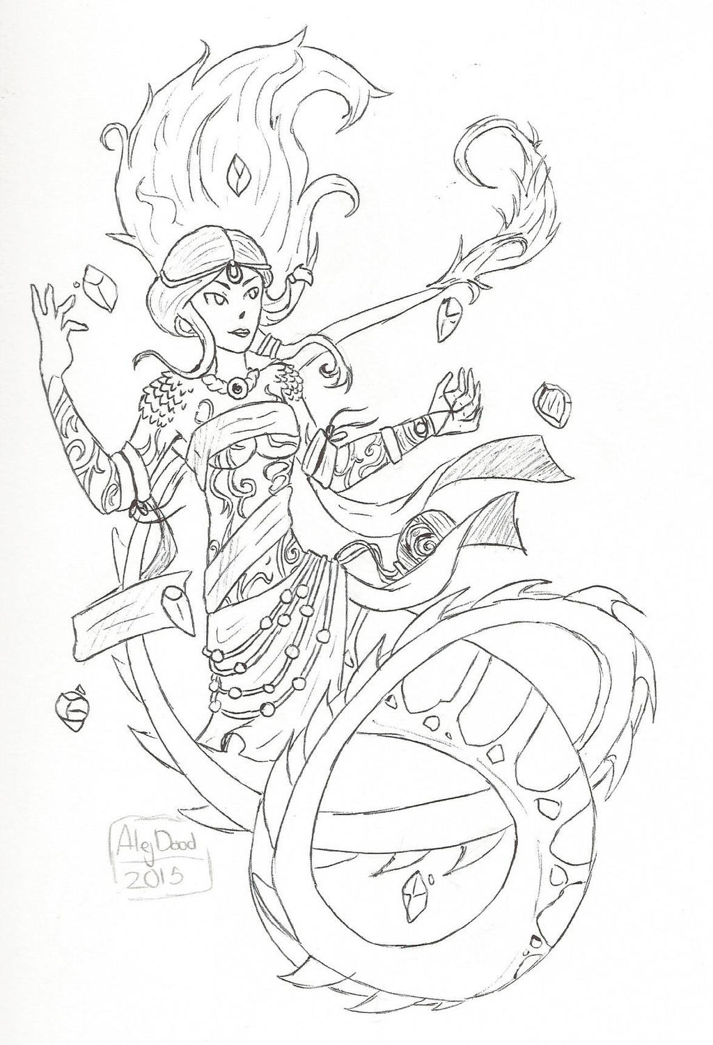 Nu Wa Smite By Alejdood On Deviantart