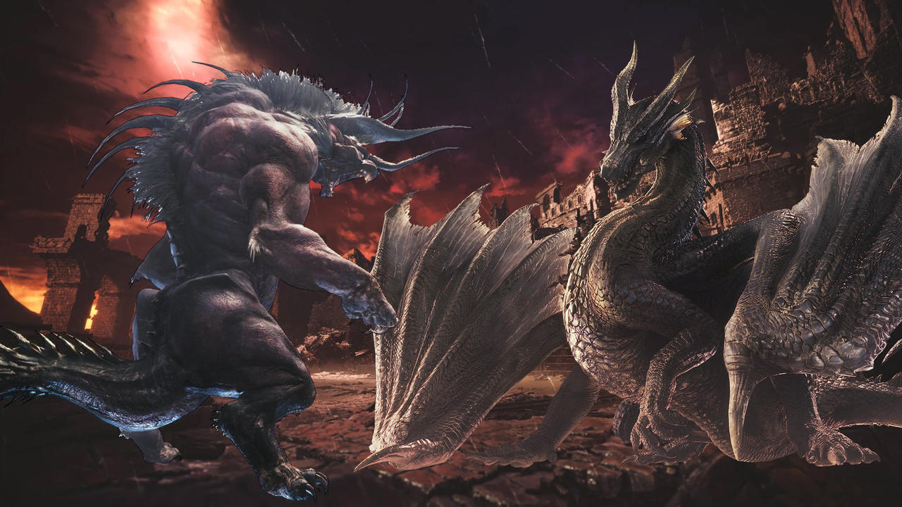 MH Turf War: Behemoth vs Fatalis by POKEMATRIX313 on DeviantArt MH Turf War: Behemoth vs Fatalis by POKEMATRIX313 on DeviantArt