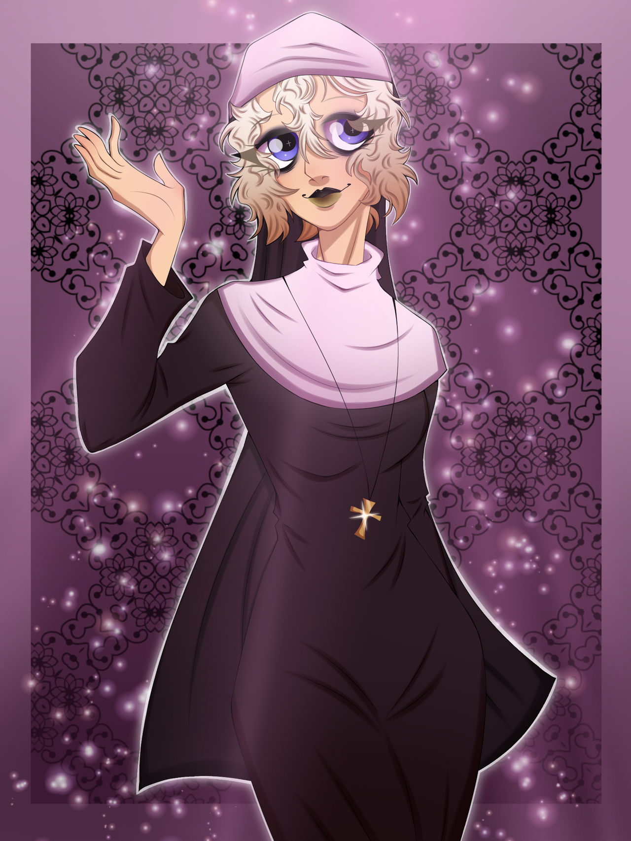 The Nun Art Trade By St1nky Rat On Deviantart