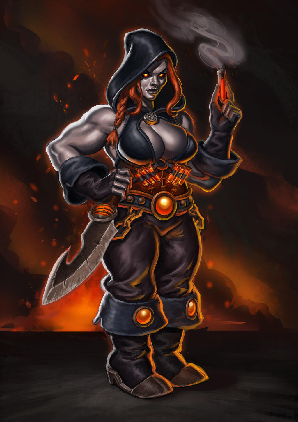 Helga Blackbelch Dark Iron Dwarf Toxicologist By Revilgaz On Deviantart