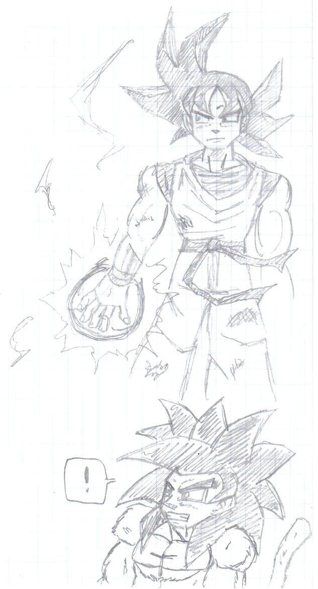 goku sketch by theEyZmaster on DeviantArt