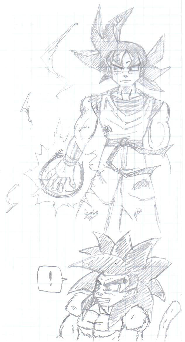 goku sketch by theEyZmaster on DeviantArt