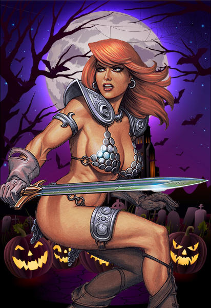 Happy Halloween Red Sonja By Theamazoncollector On Deviantart