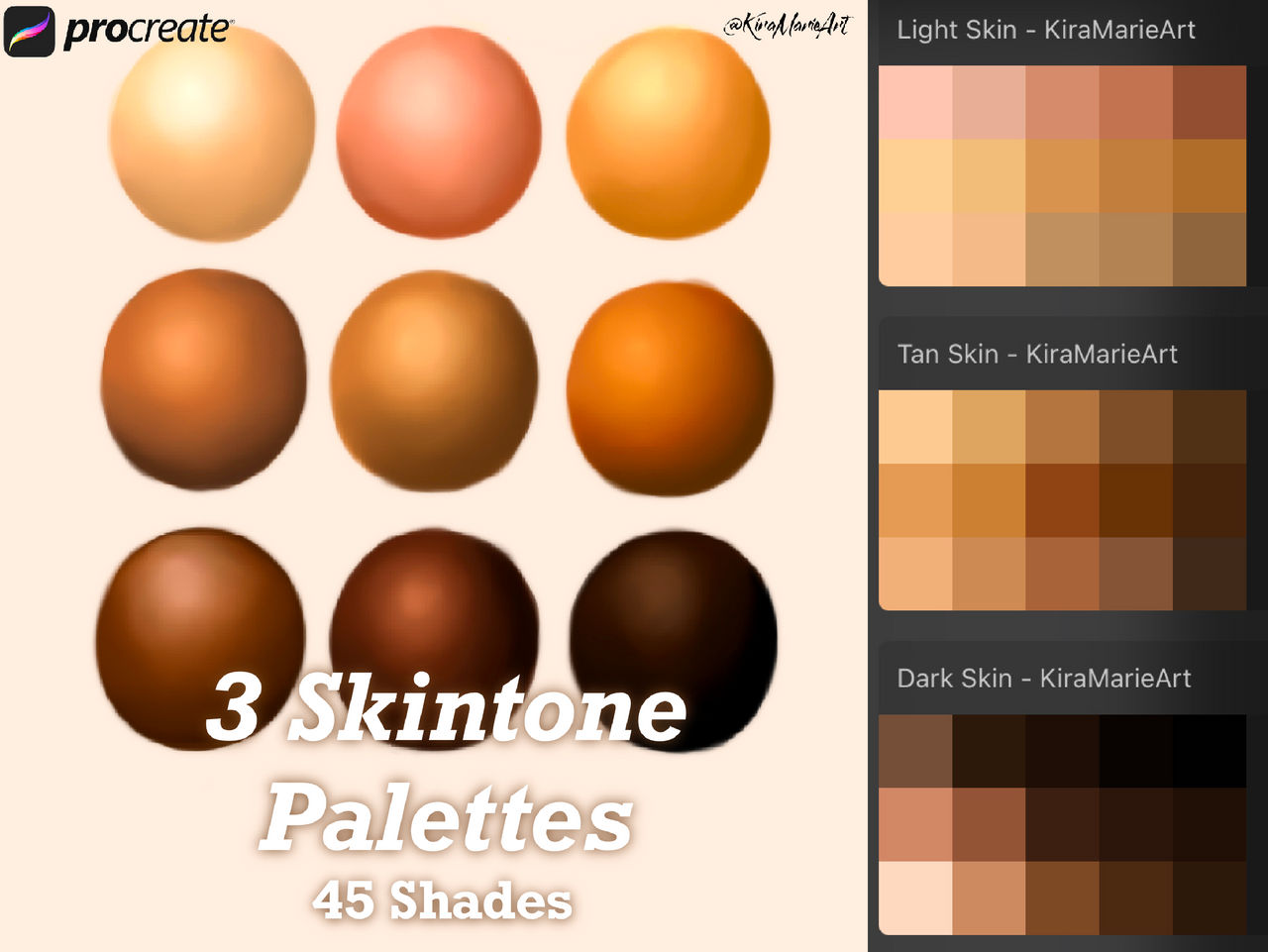 Skin Tone Palettes for Procreate by KiraMarieArt on DeviantArt Skin Tone Palettes for Procreate by KiraMarieArt on DeviantArt