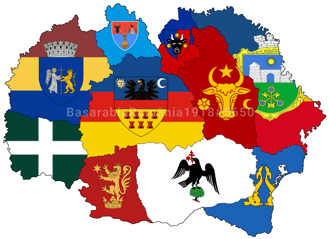 Flag map of the regions of Greater Romania by BasarabiaRomania1918 on ... Flag map of the regions of Greater Romania by BasarabiaRomania1918 on ...