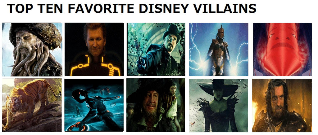 Top 10 Live Action Disney Movie Villains By Jackskellington416 On Deviantart