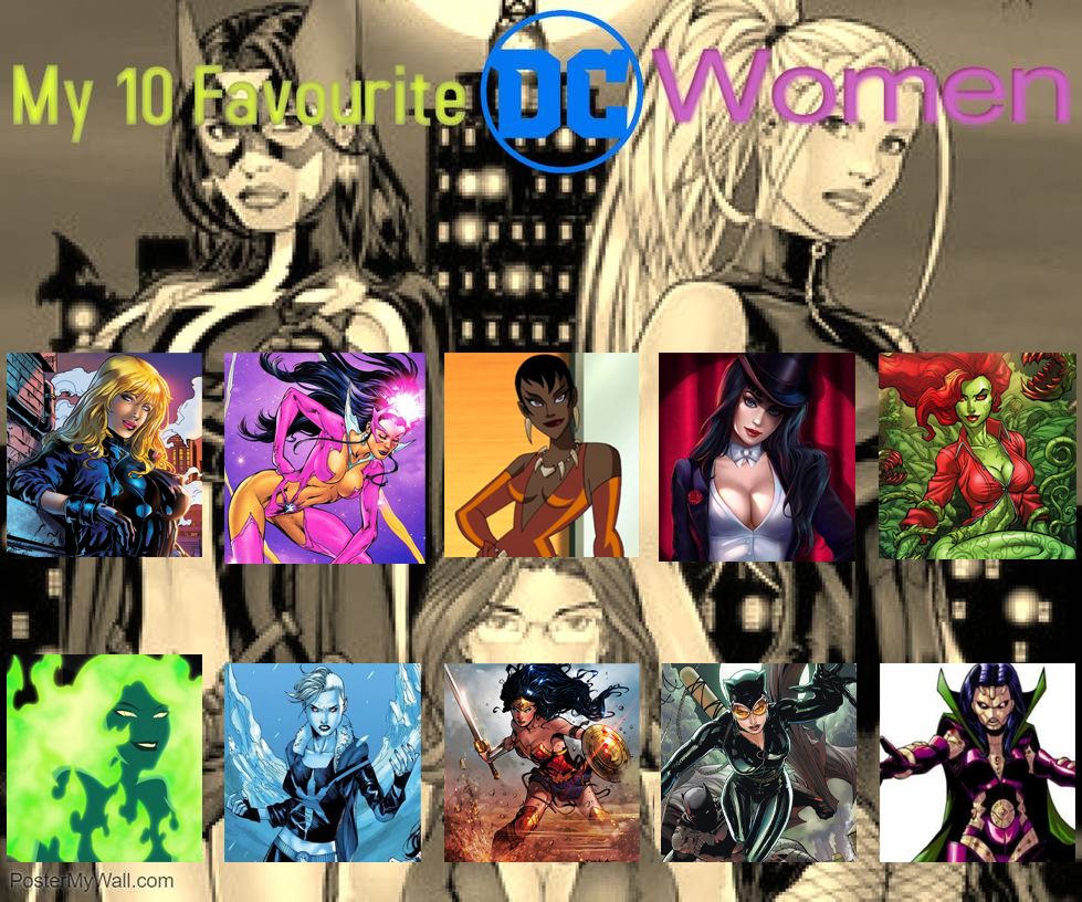 My Top 10 Favorite Dc Women By Jackskellington416 On Deviantart