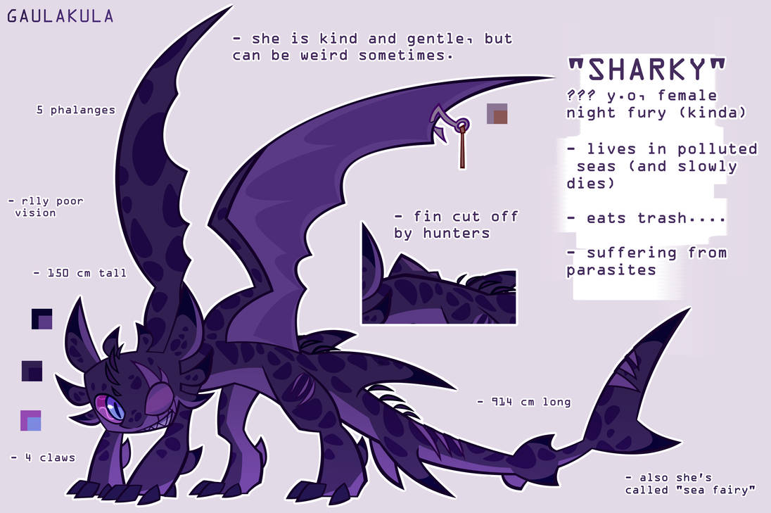 Night Fury Oc Sharky By Gaulakula On Deviantart