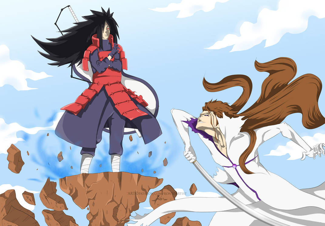 Madara Uchiha vs Sosuke Aizen Fan Art by ScrewBattle on DeviantArt Madara Uchiha vs Sosuke Aizen Fan Art by ScrewBattle on DeviantArt
