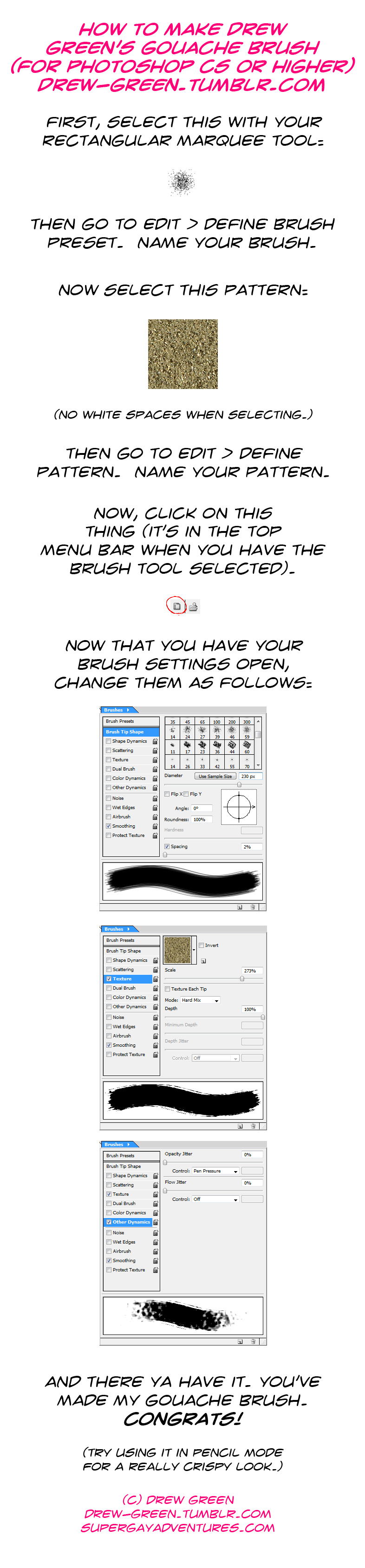 New Gouache Brush Tutorial by DrewGreen on DeviantArt New Gouache Brush Tutorial by DrewGreen on DeviantArt