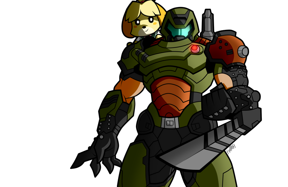 Doomslayer And Isabelle By Fred1032 On Deviantart