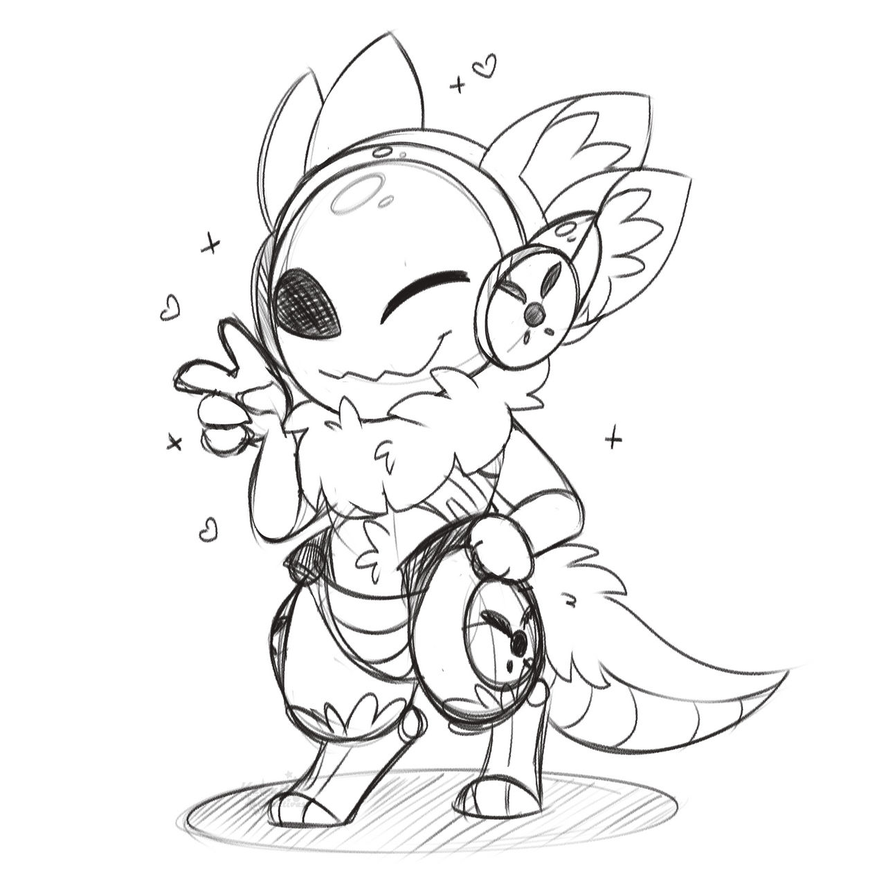 Commission Navi Chibi Sketch By Kawaiicreative On Deviantart