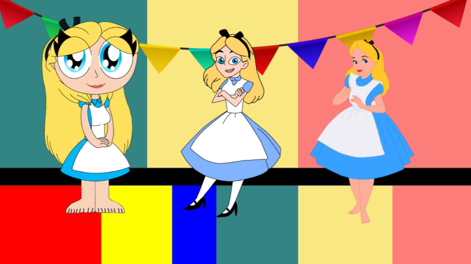 3 Alices In The Surprise Party Room By Twsastebt707 On Deviantart