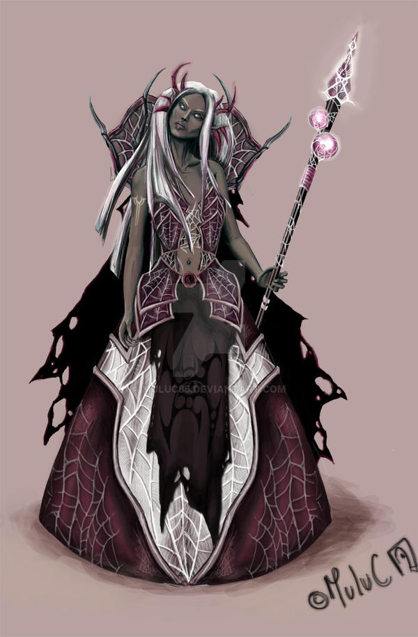 Drow Priestess by MuluC85 on DeviantArt Drow Priestess by MuluC85 on DeviantArt
