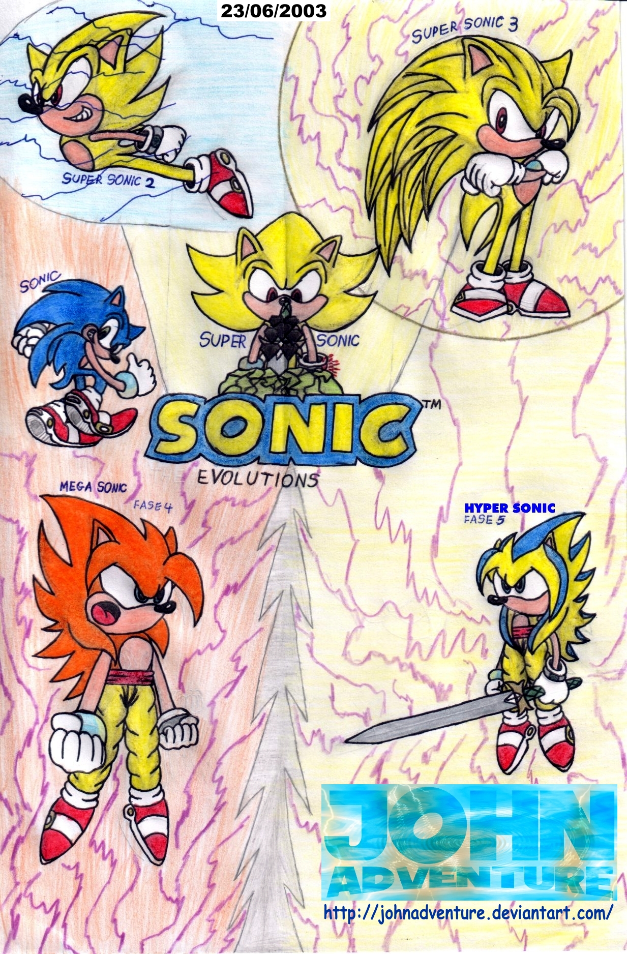 Sonic Evolutions by JohnAdventure on DeviantArt