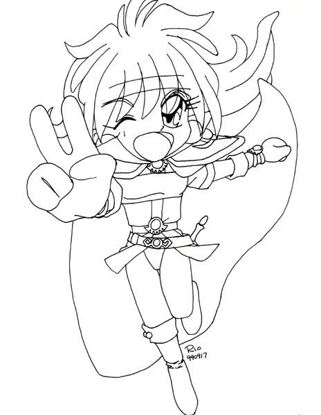 Retro Art: Chibi Lina by rioka on DeviantArt