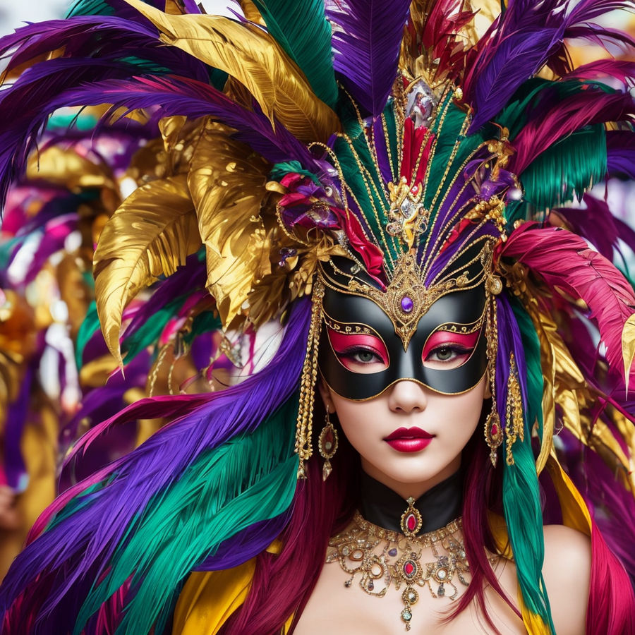 Colorful Mardigras Girl By Igornevzgliad On Deviantart