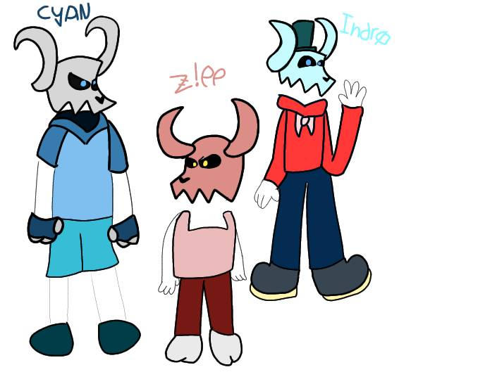 Goat Skulled people Ocs Lineup by GabSFazbear22 on DeviantArt Goat Skulled people Ocs Lineup by GabSFazbear22 on DeviantArt