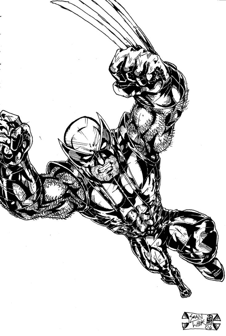 Wolverine black and white by DETHDEALER31103 on DeviantArt