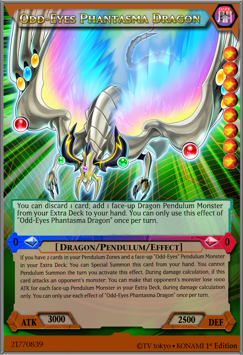 Odd Eyes Phantasma Dragon By Hoangbg98 On Deviantart