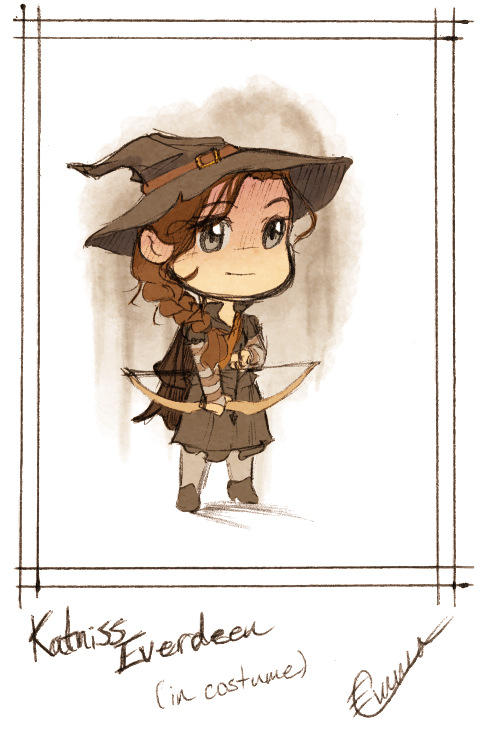 Halloween Katniss Chibi By Vasira On Deviantart