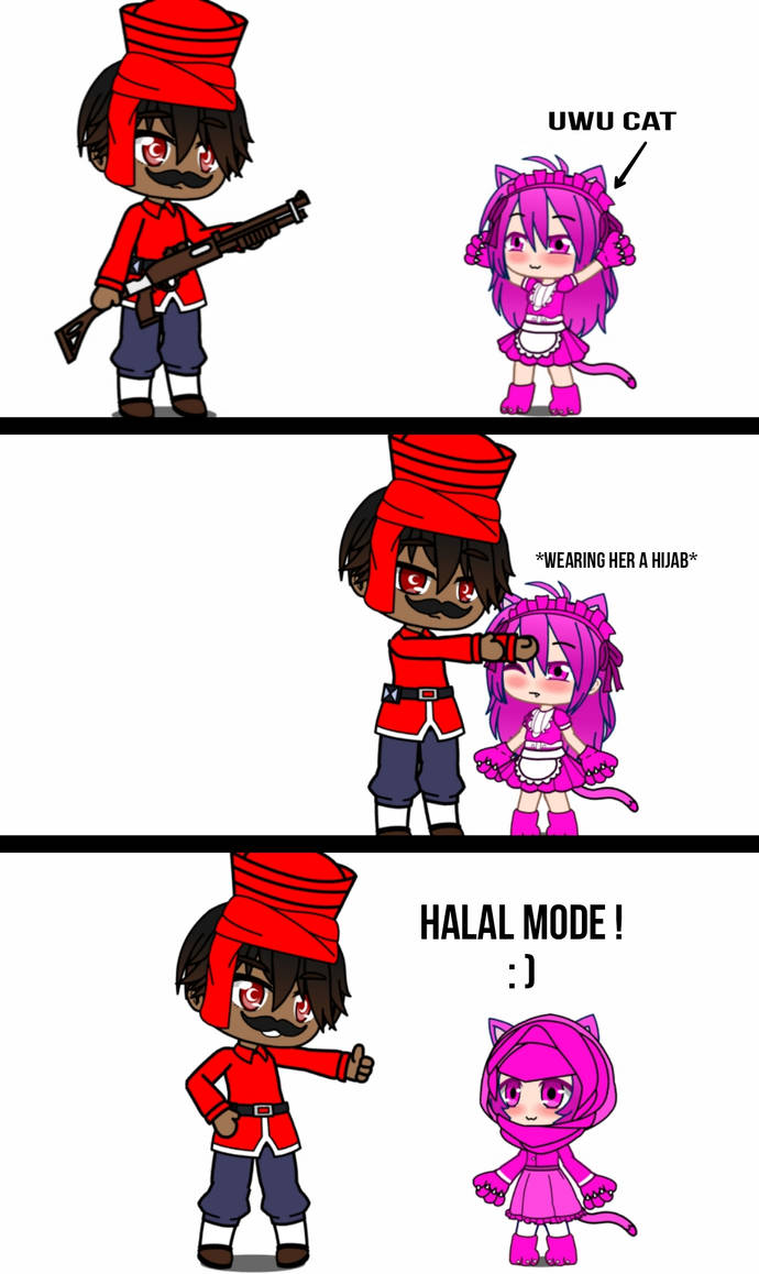 Uwu Cat With Hijab By Mamlukzilla On Deviantart