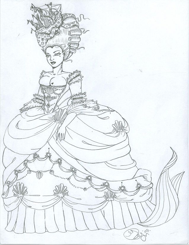 18th Century Mermaid Queen by ichthyophagous on DeviantArt