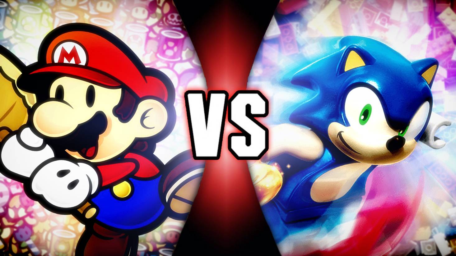 Paper Mario Vs Lego Sonic By That6uyrightthere On Deviantart