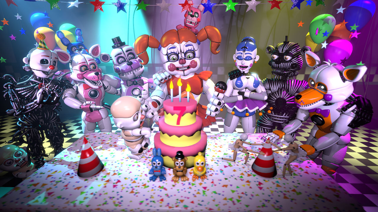 Fnaf Sl 7th Anniversary By Craziishin On Deviantart