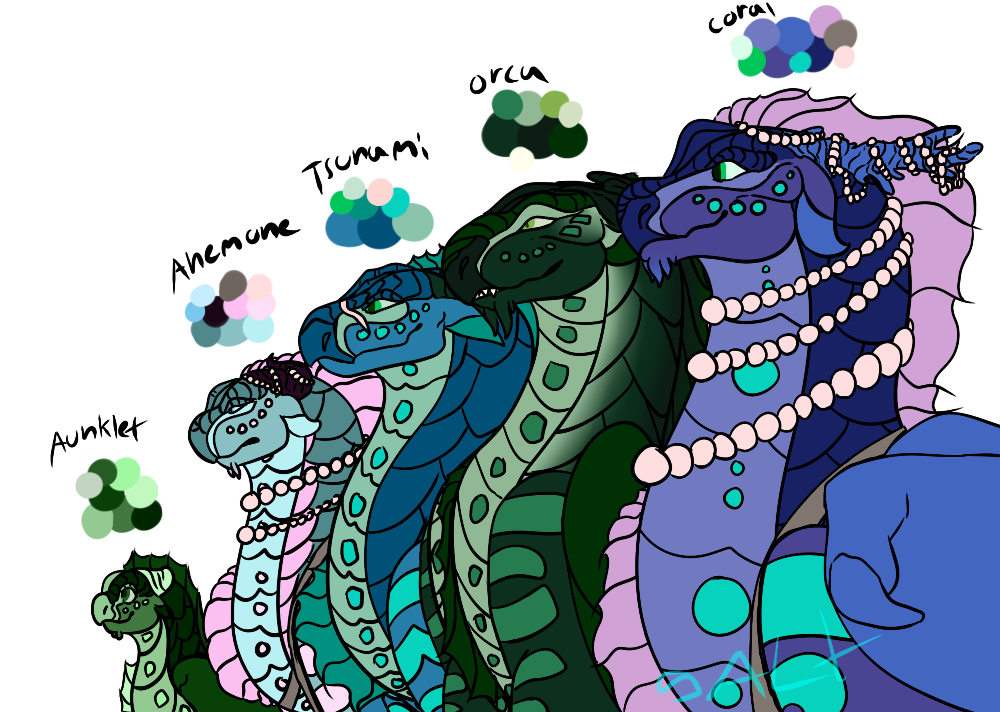 Seawing royal family by Silvercinder8 on DeviantArt Seawing royal family by Silvercinder8 on DeviantArt