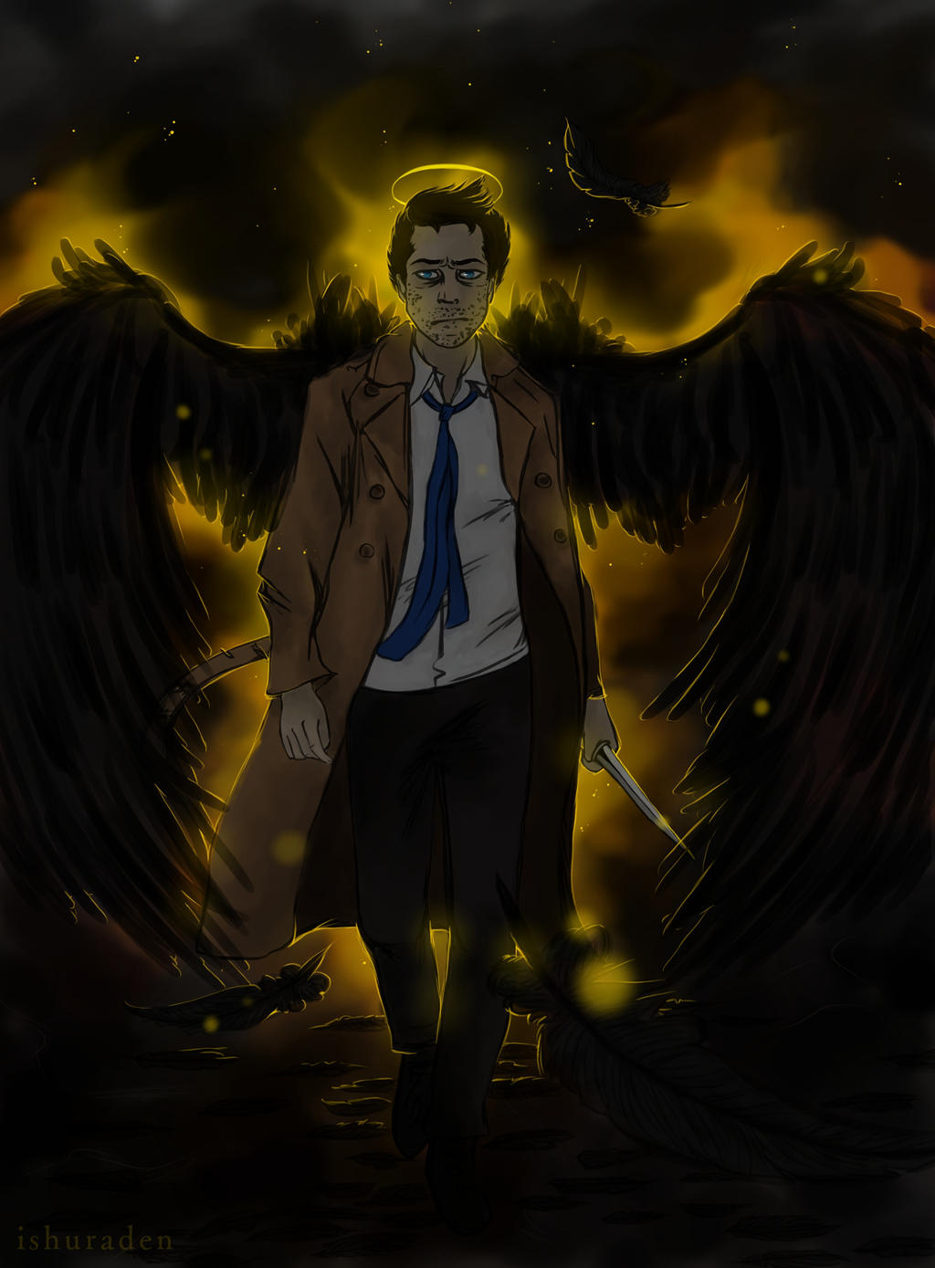 Castiel Supernatural Fan Art By Ishuraden On Deviantart