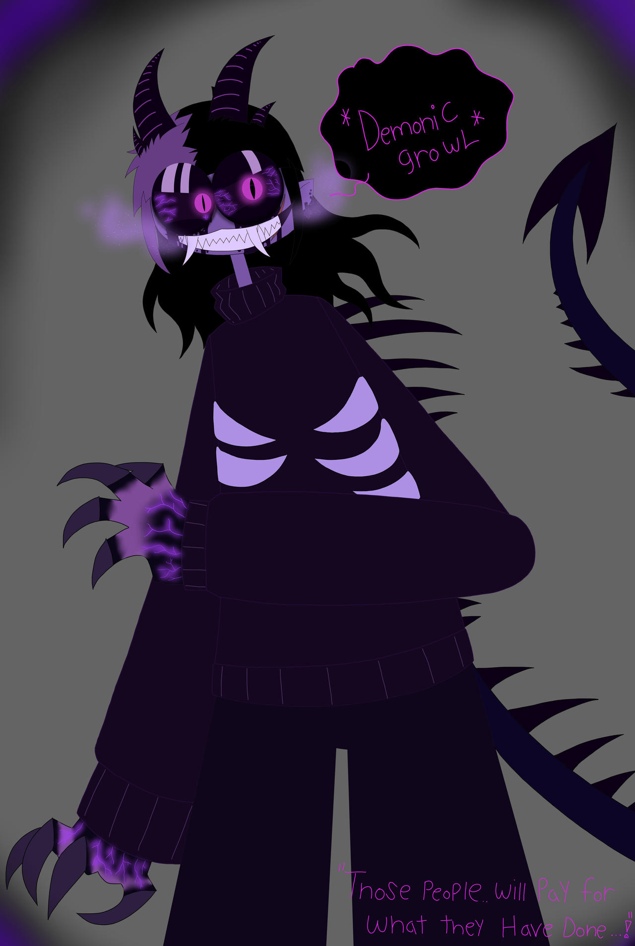 Edward Velsebs Demonic Form Oc Art By Kuwoshizilla On Deviantart