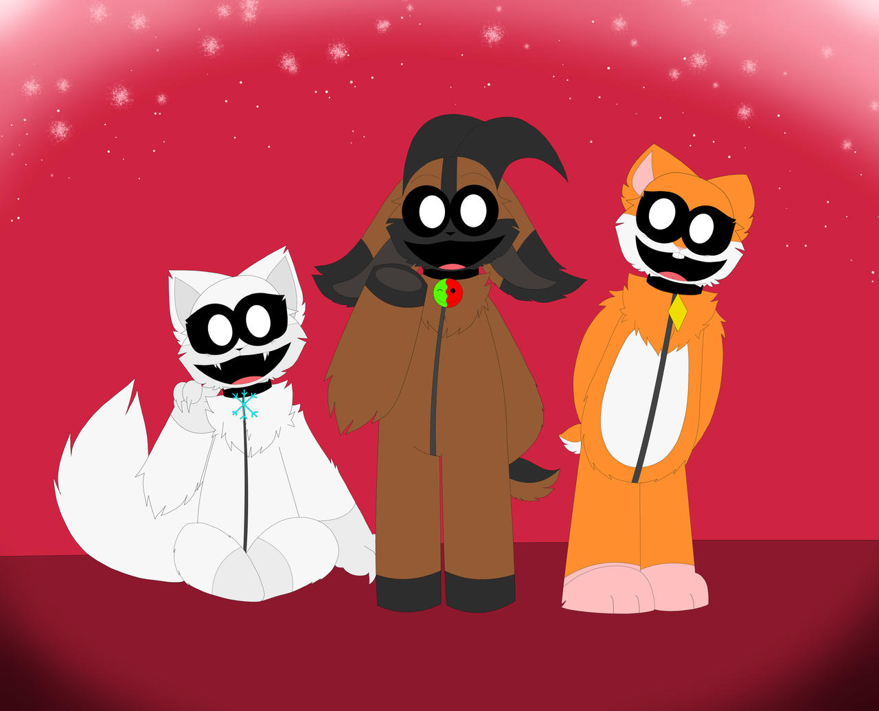Three smiling critters! (Fanart) by KuwoShiZilla on DeviantArt Three smiling critters! (Fanart) by KuwoShiZilla on DeviantArt